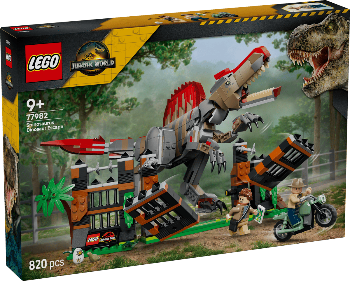 Конструктор LEGO Jurassic World 77982 Побег динозавра спинозавра, 820 дет.