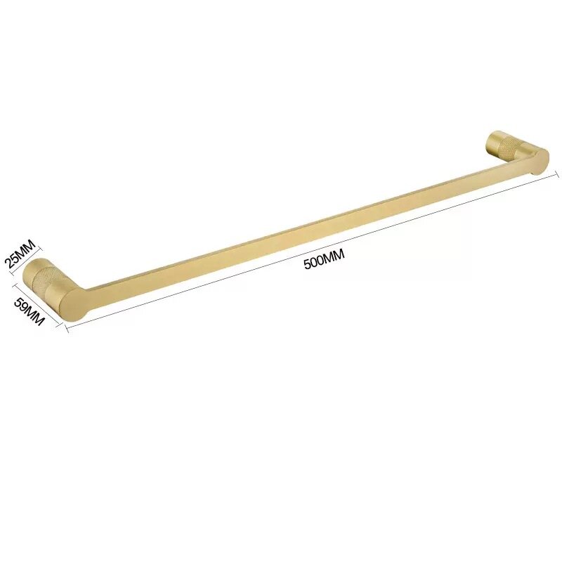 Набор фурнитуры для ванной комнаты матовое золото, 1 PCS Robe Hook 50cm