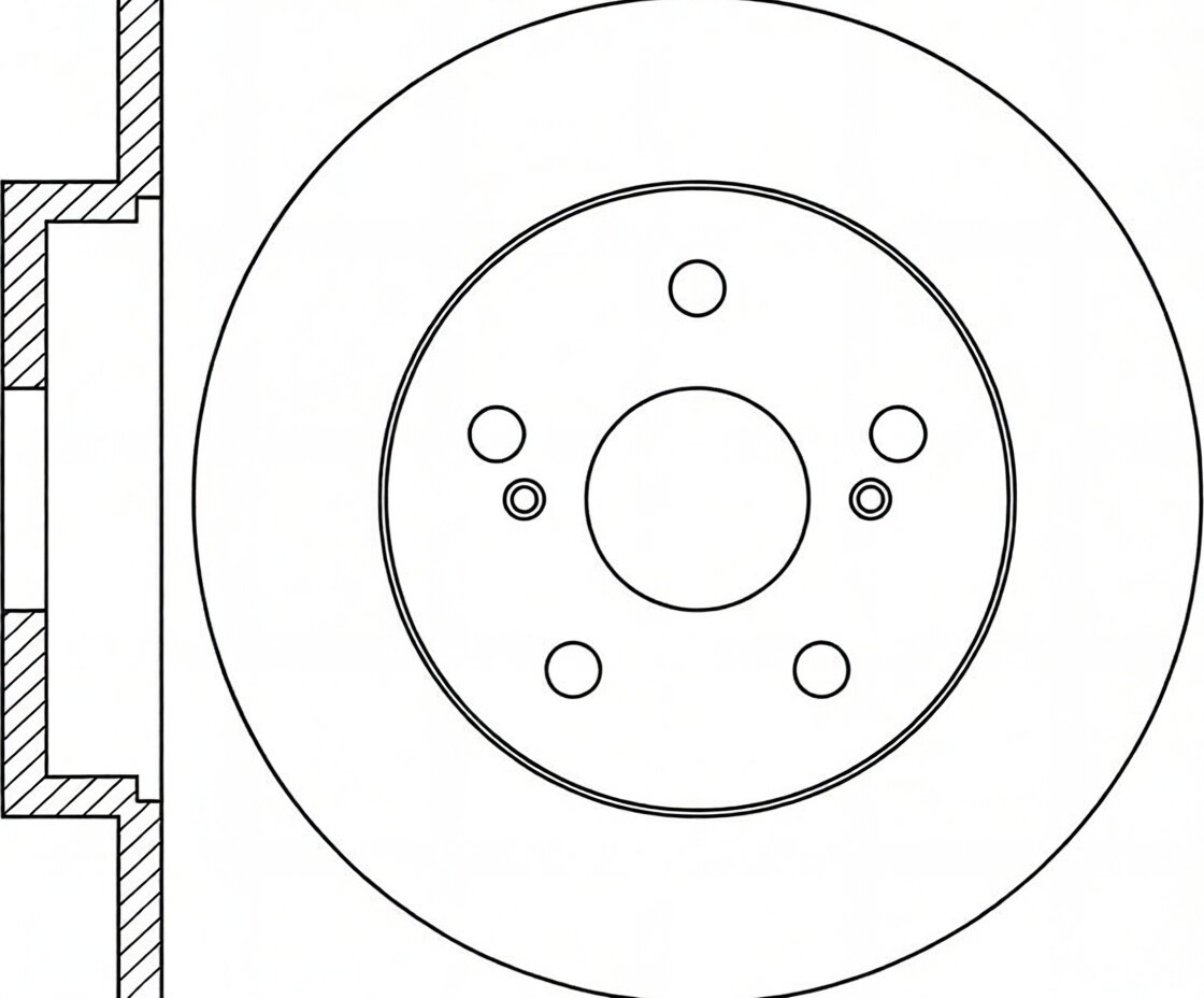 Диск тормозной TOYOTA CAMRY V70/RAV 4 18-/LEXUS NX 14- RN1445 NiBK арт. RN1445