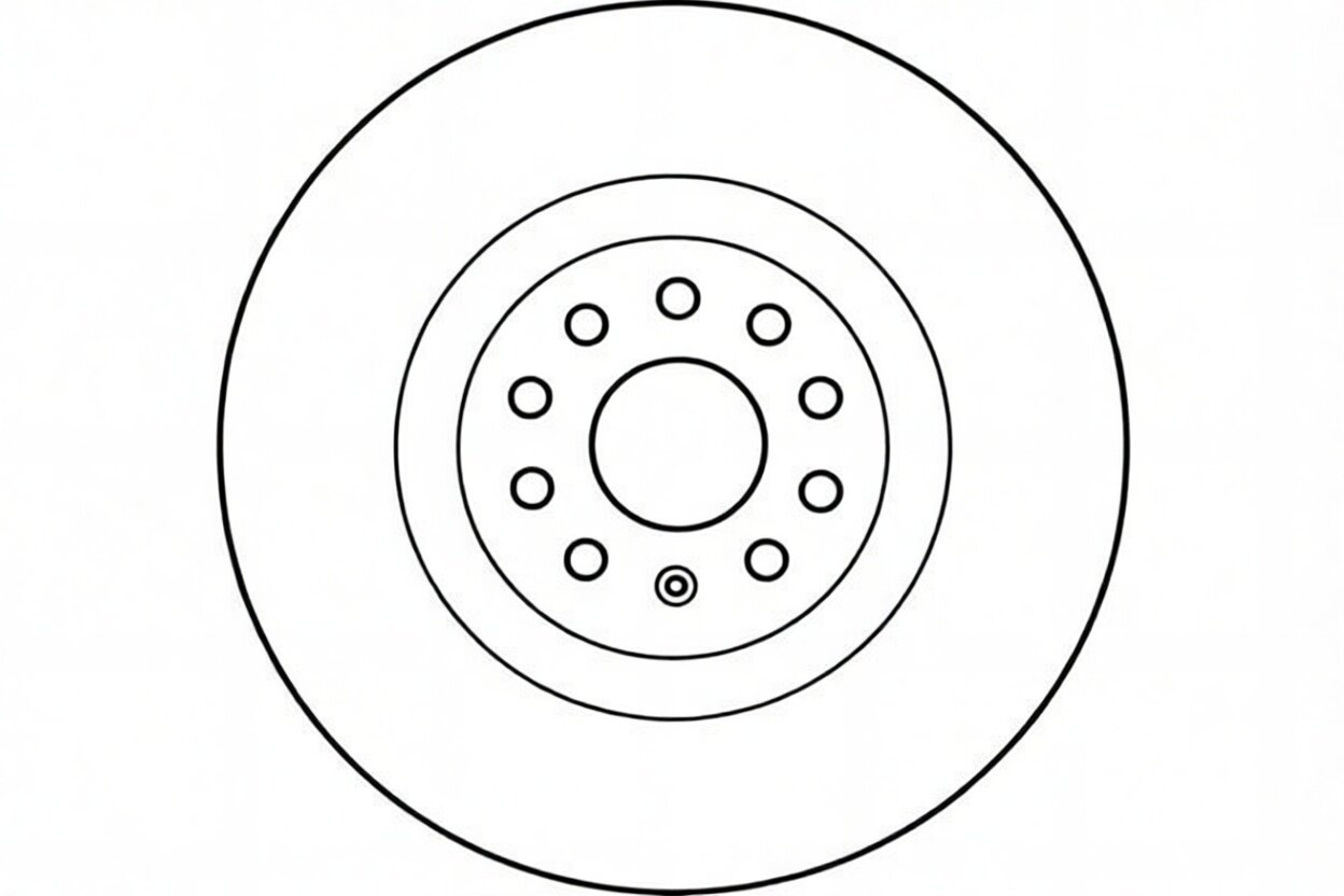 Диск тормозной передний SKODA OCTAVIA (5E_), VW PASSAT (35_, 36_) 340мм DF6133S TRW арт. DF6133S