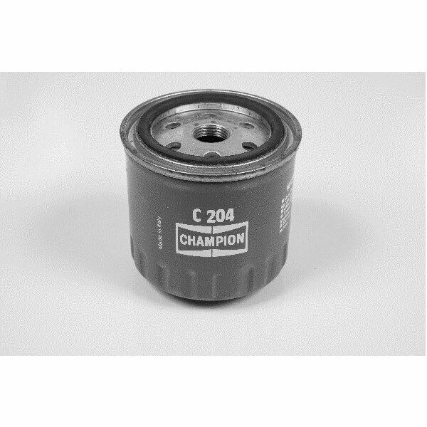 Фильтр масляный Champion C204, резьба 3/4"-16UNF, (H, D - 91/79мм) для Citroen C15 фургон (VD) и др.