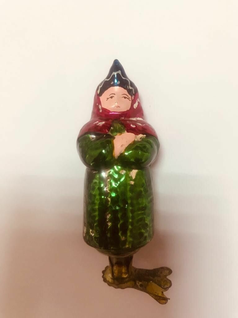 Елочная игрушка Бабариха ( Сказка о царе Салтане) амальгама СССР Винтаж из СССР