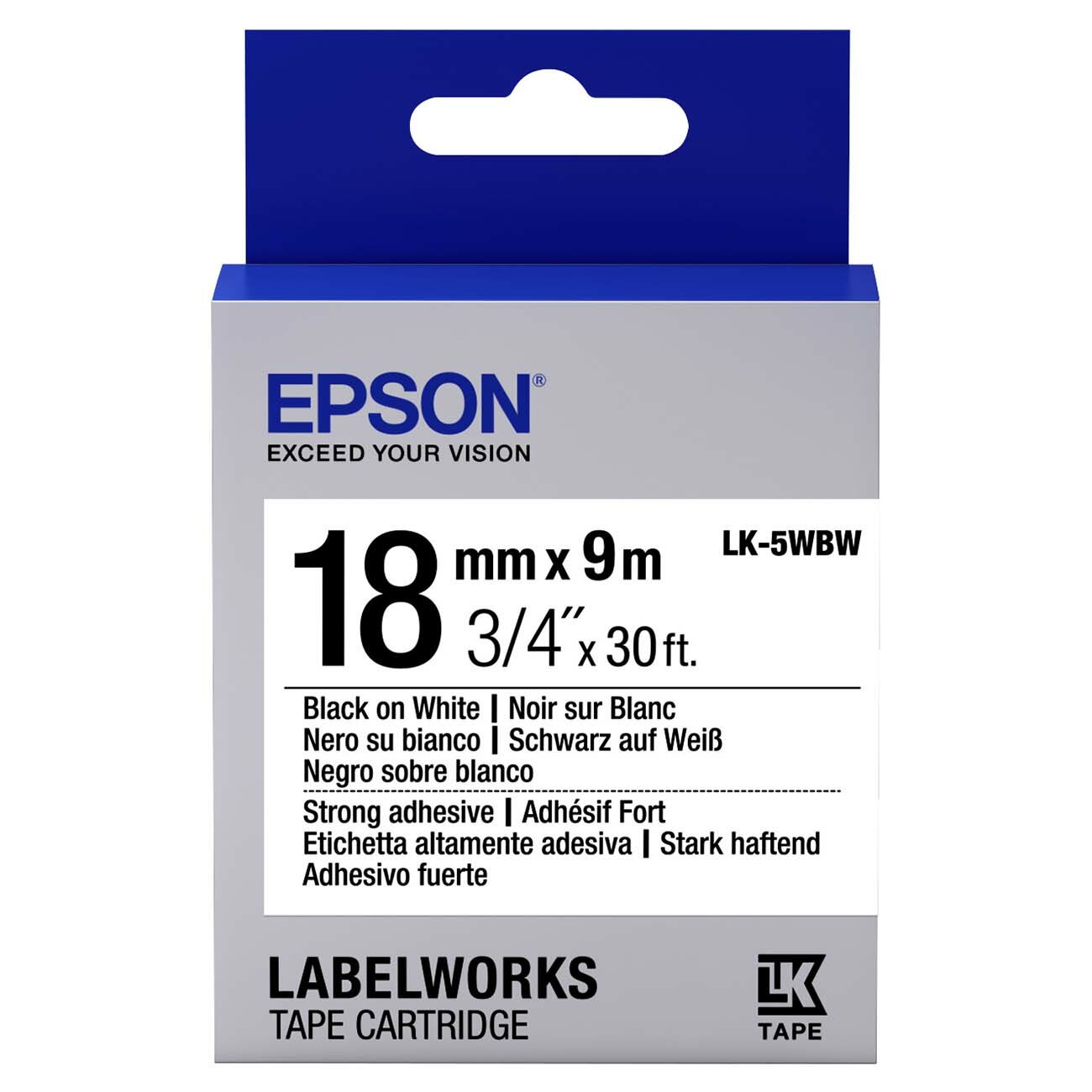 Картридж для принтера Epson Tape Standard черный/White 18/9 (C53S655012)