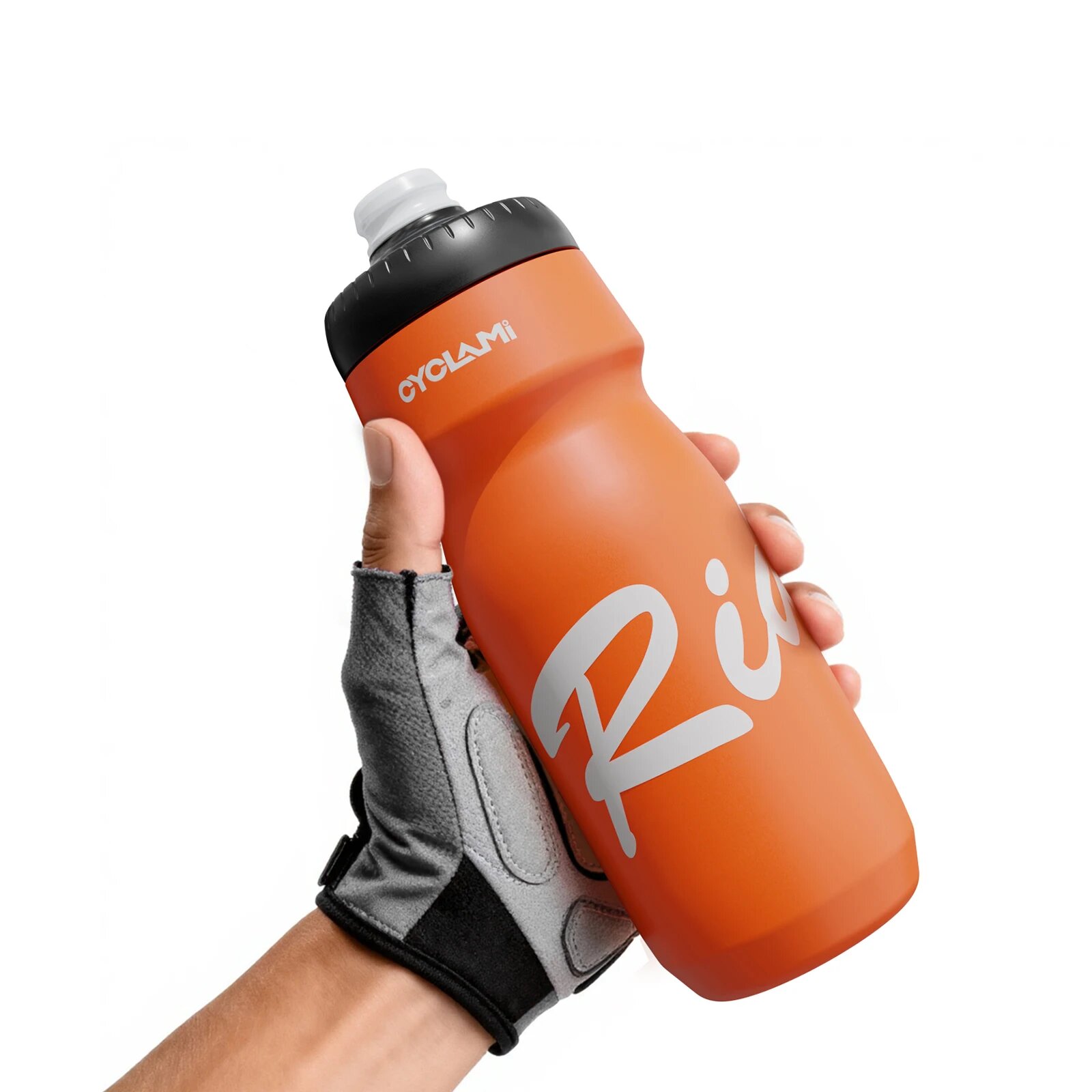 Бутылка для воды CYCLAMI 650 мл из полипропилена для велоспорта Оранжевый, Orange 650ml