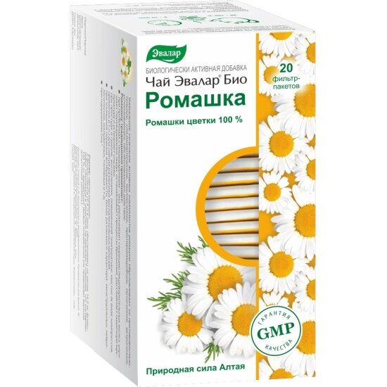 Чай Эвалар БИО Ромашка фильтр-пакеты 20 шт