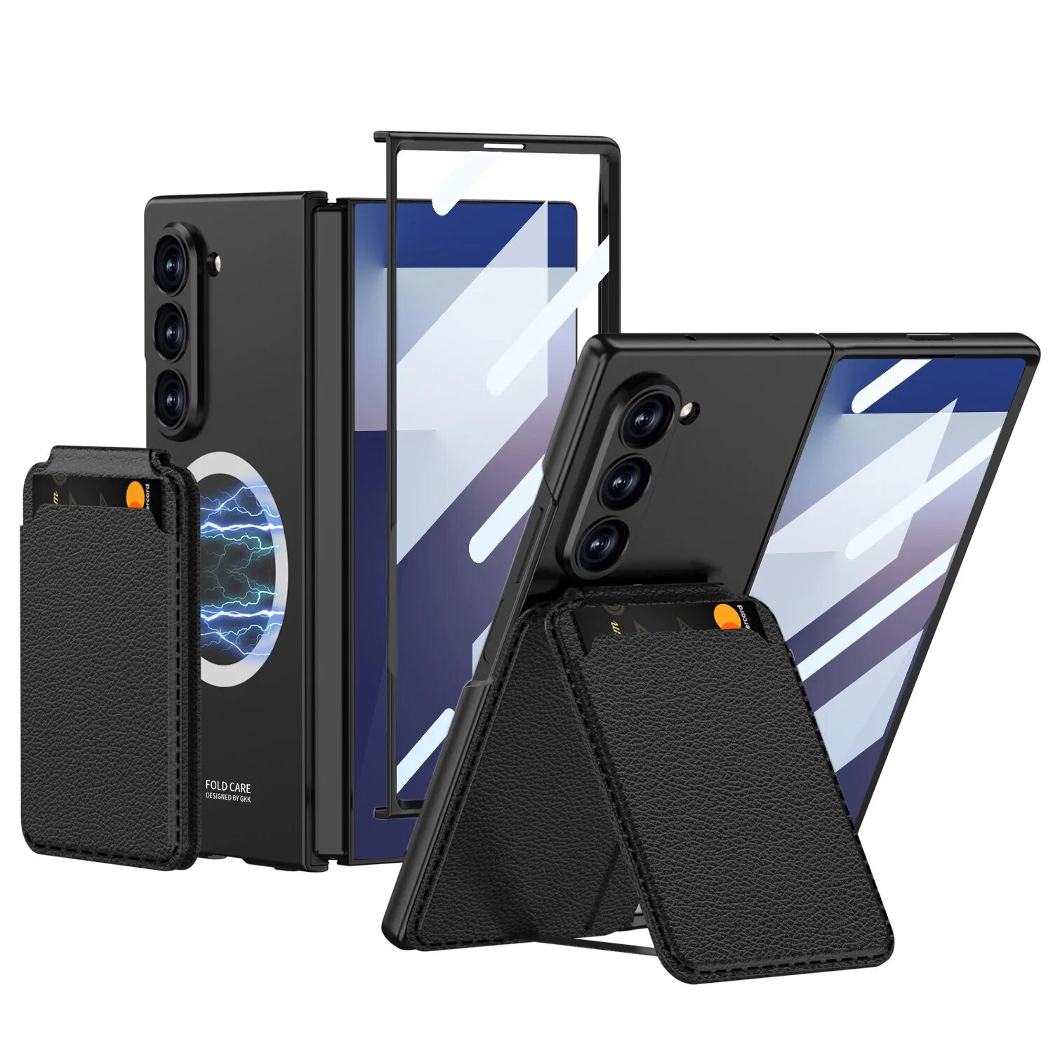 Чехол-кошелек для Samsung Galaxy Z Fold6, черный