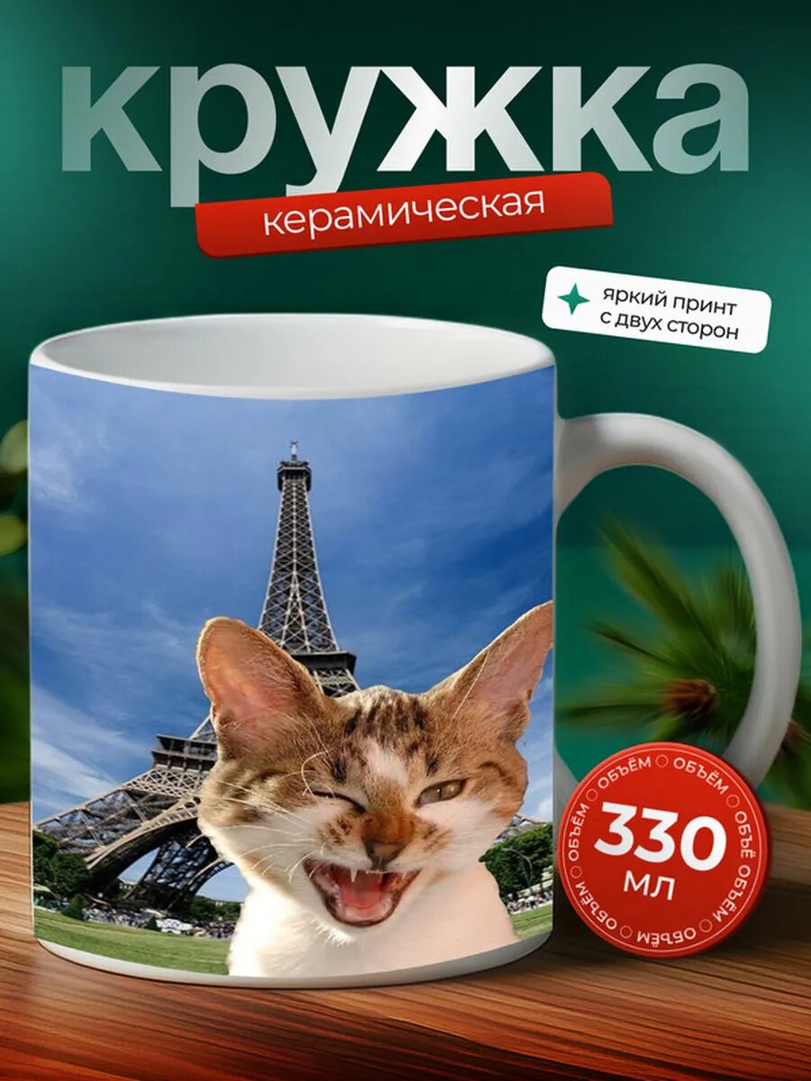 Кружка Французский картезианец кот 18,