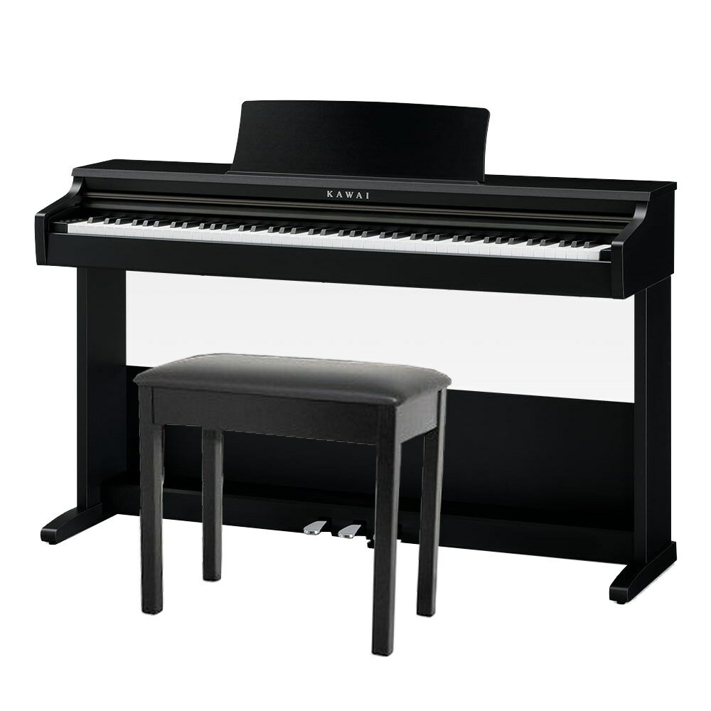 KAWAI KDP75 B - цифровое пианино, банкетка, 192 полифония, механика RHC, цвет черный