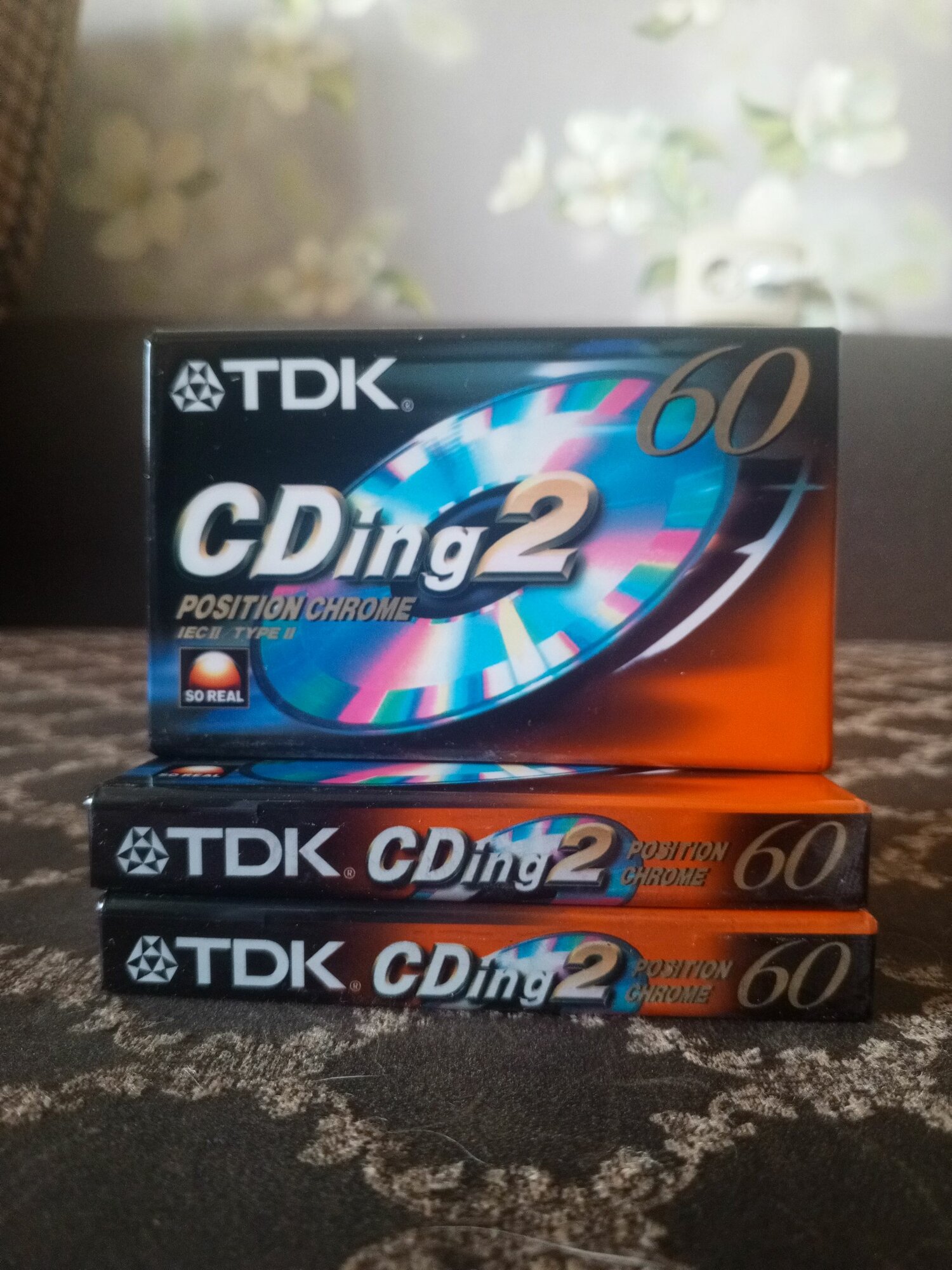 Аудиокассета TDK CDing2 60 Chrom (2001 - 2005г,1 шт)