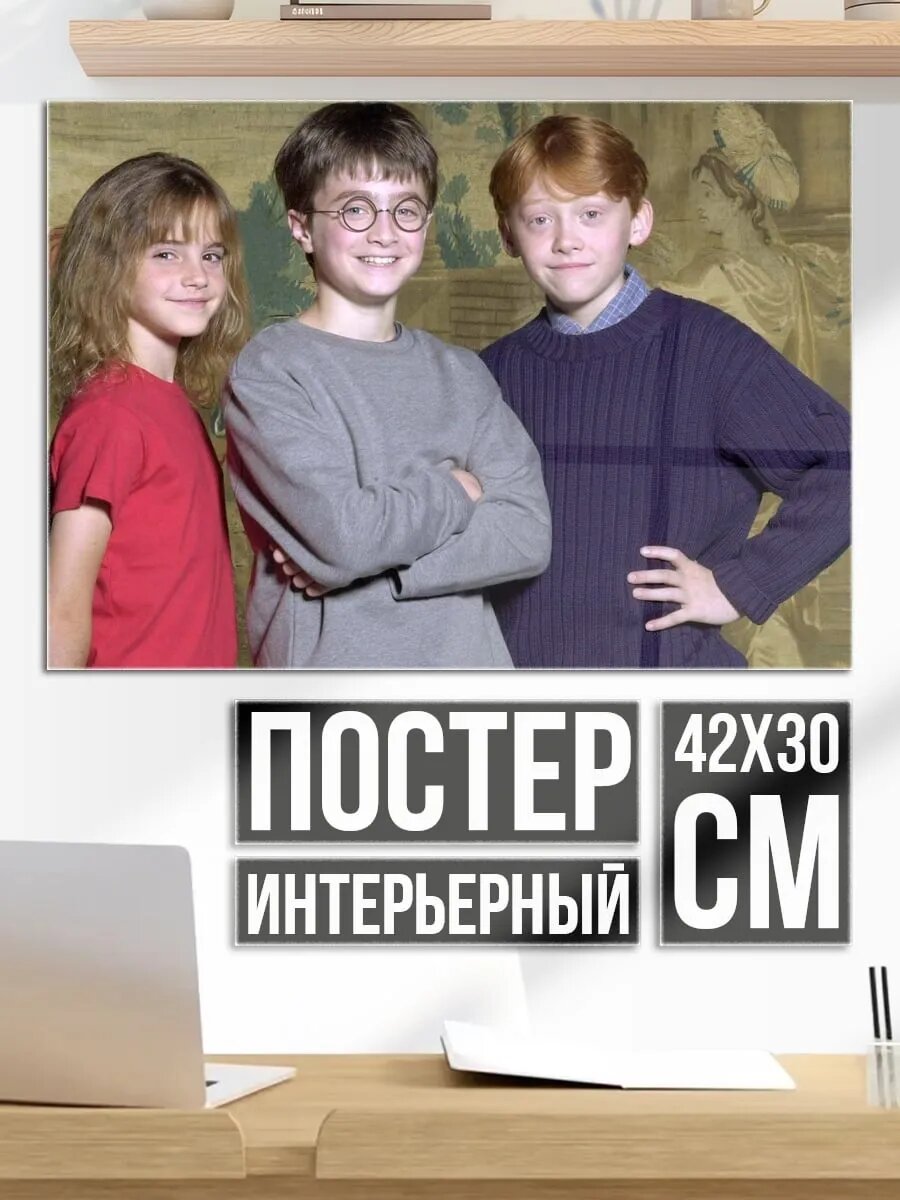 Плакат постер Гарри Поттер троица