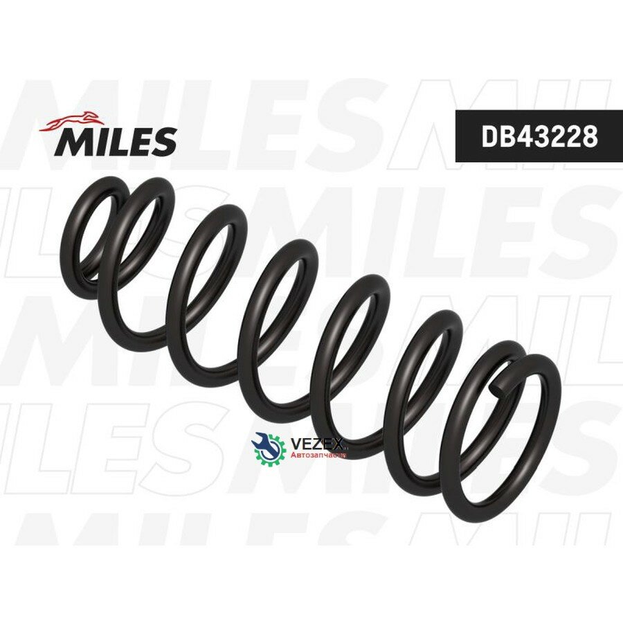 MILES DB43228 Пружина задней подвески усиленная TOYOTA OPA 2WD 00-05, Pruis -tou 03- (OBK C4T63102H) (KYB RK6900) DB43228 2шт