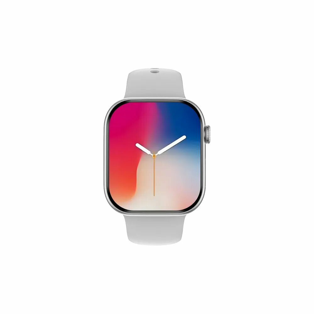 Умные смарт часы Watch X мужские /женские, для Android и iPhone, водонепроницаемые, цвет серый.