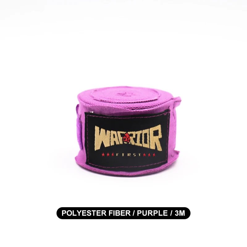 WARRIOR FIRST Боксерские бинты из полиэстера 2 шт. 3m, Фиолетовый, purple