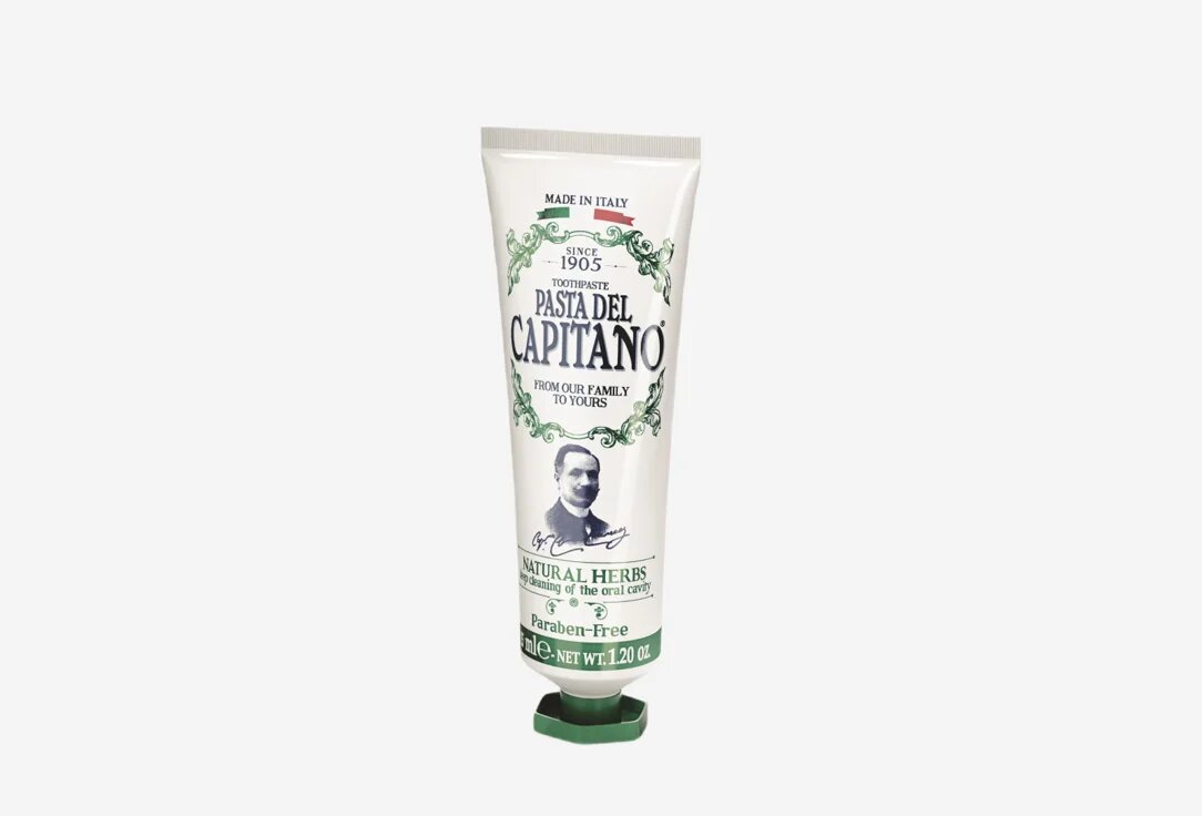 Pasta del Capitano natural herbs Зубная паста 1 шт