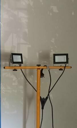 Два светодиодных прожектора на стойке FL-LED Light-PAD STAND 2x20 Вт 6400К 4000 Лм 220В IP65