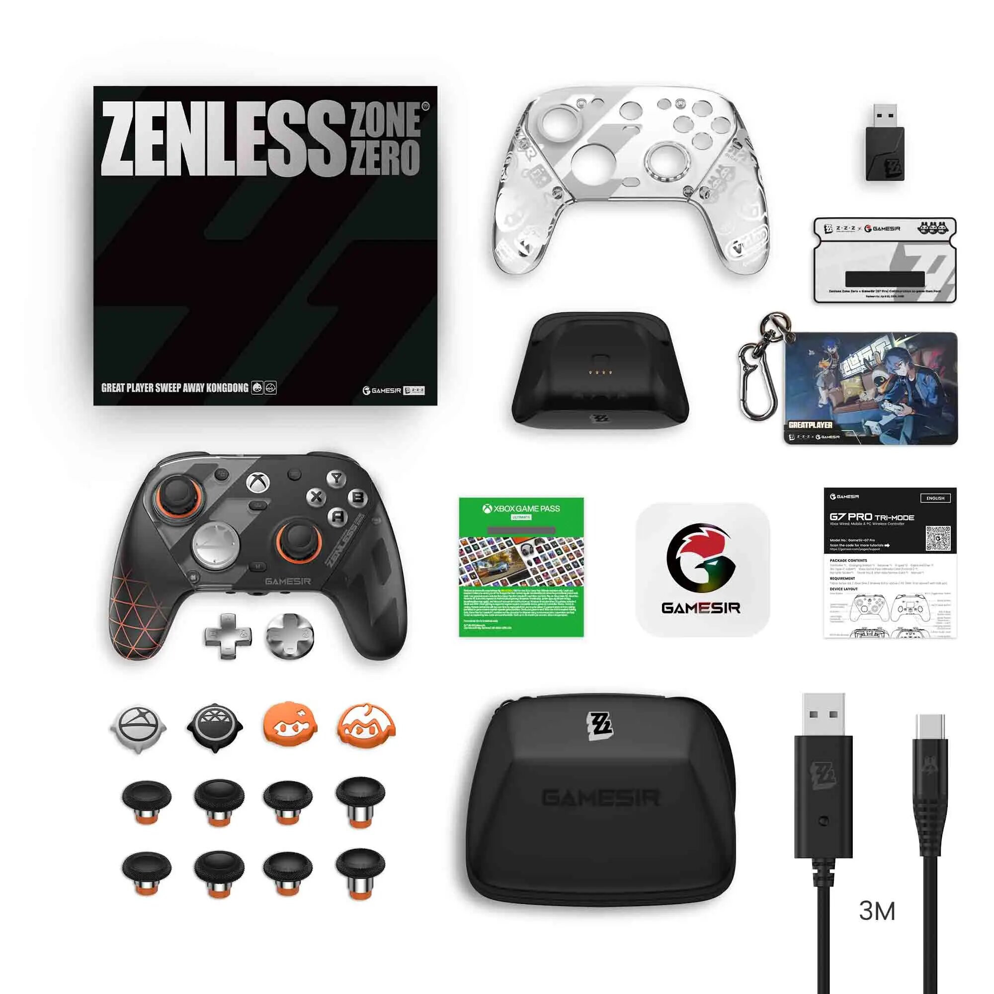 Оригинальный игровой контроллер GameSir G7 Pro Xbox для проводной игры для Xbox Series X|S, Xbox One X|S, Steam, ПК, Android