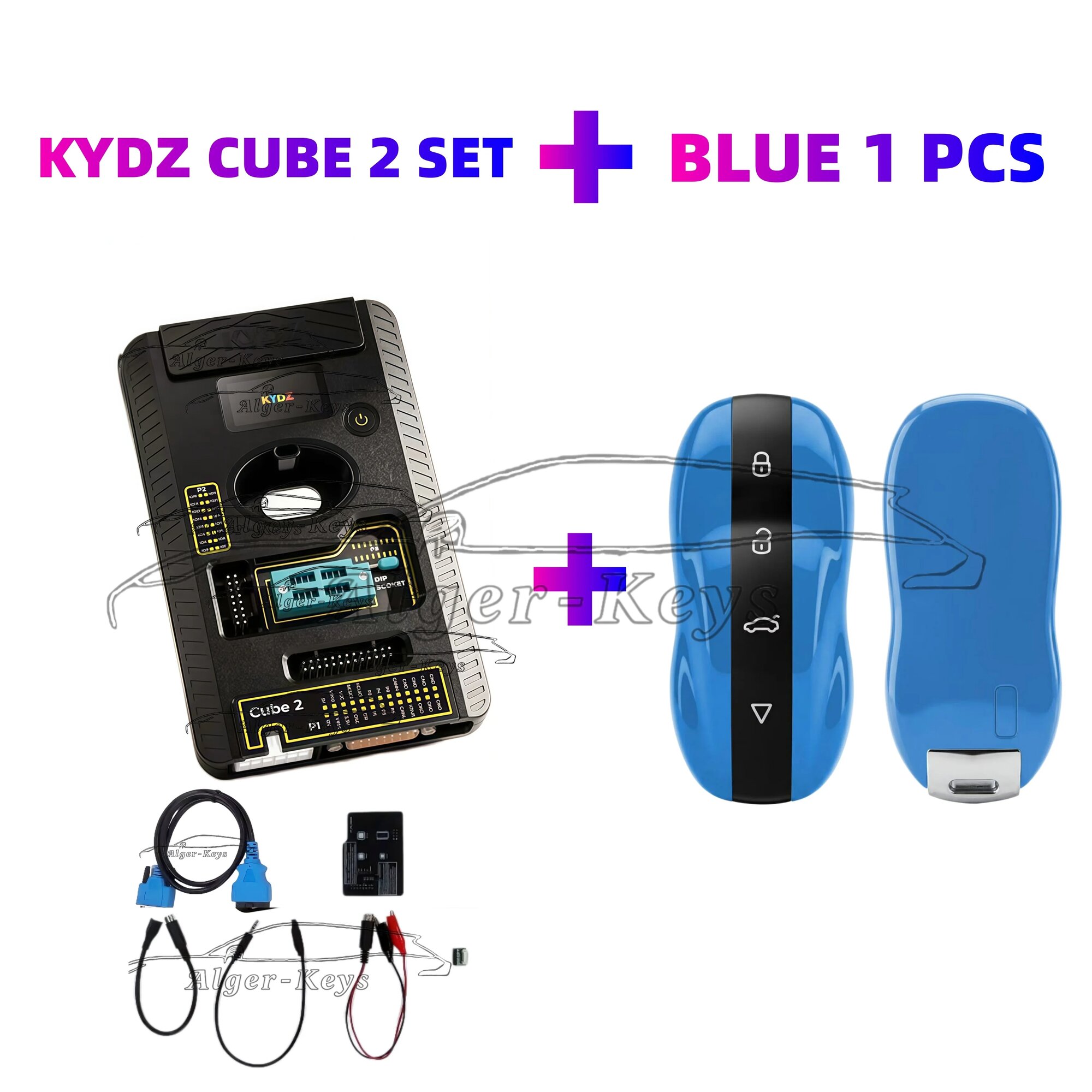 Algernon-keys KYDZ CUBE 2 с функцией копирования ключей KYDZ Smart Key Super Car CUBE 2 with 1 Blue
