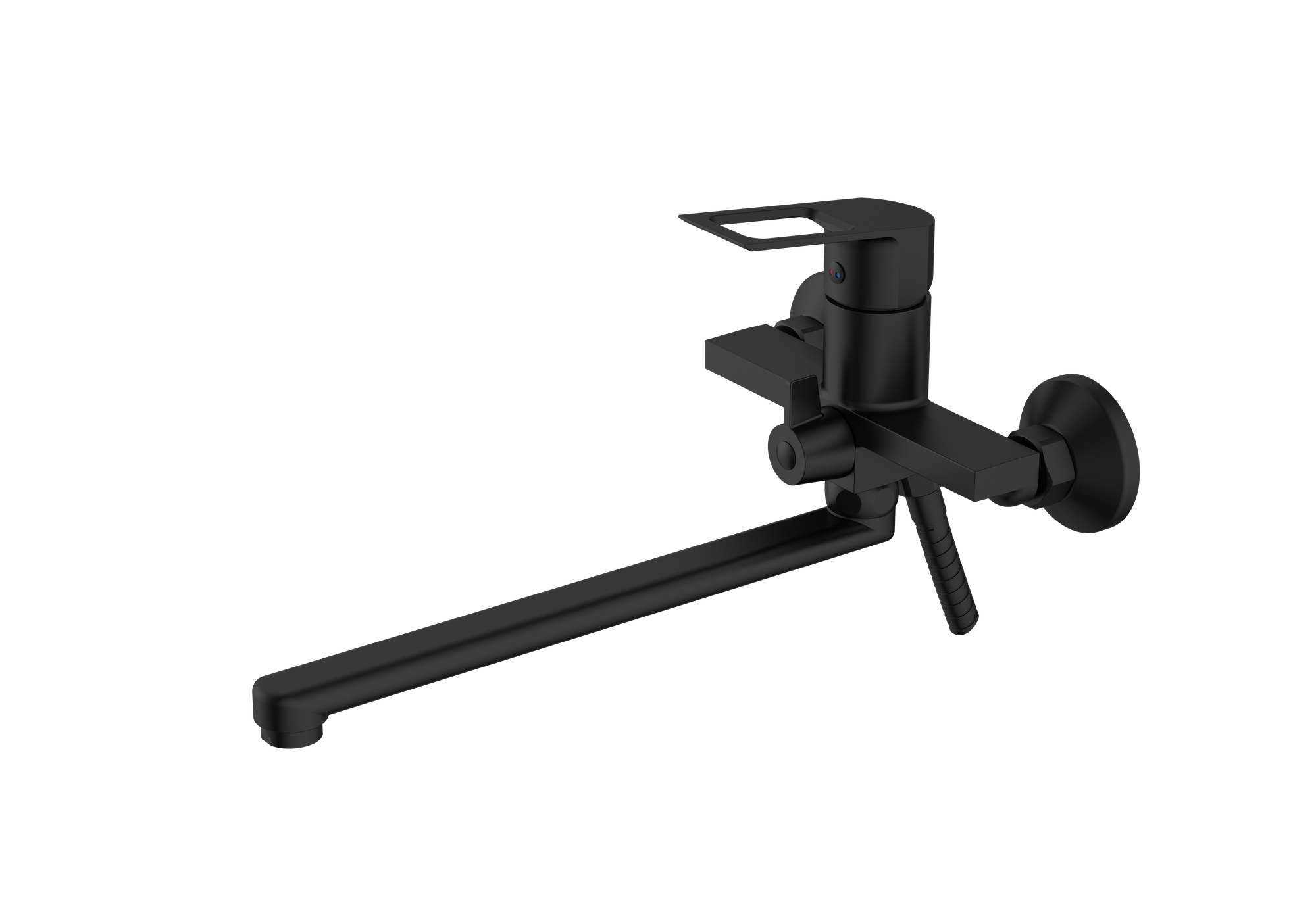 Смеситель для ванны Sf31AB, Сёрф/Surf Black, с аксессуарами, черный, VODA