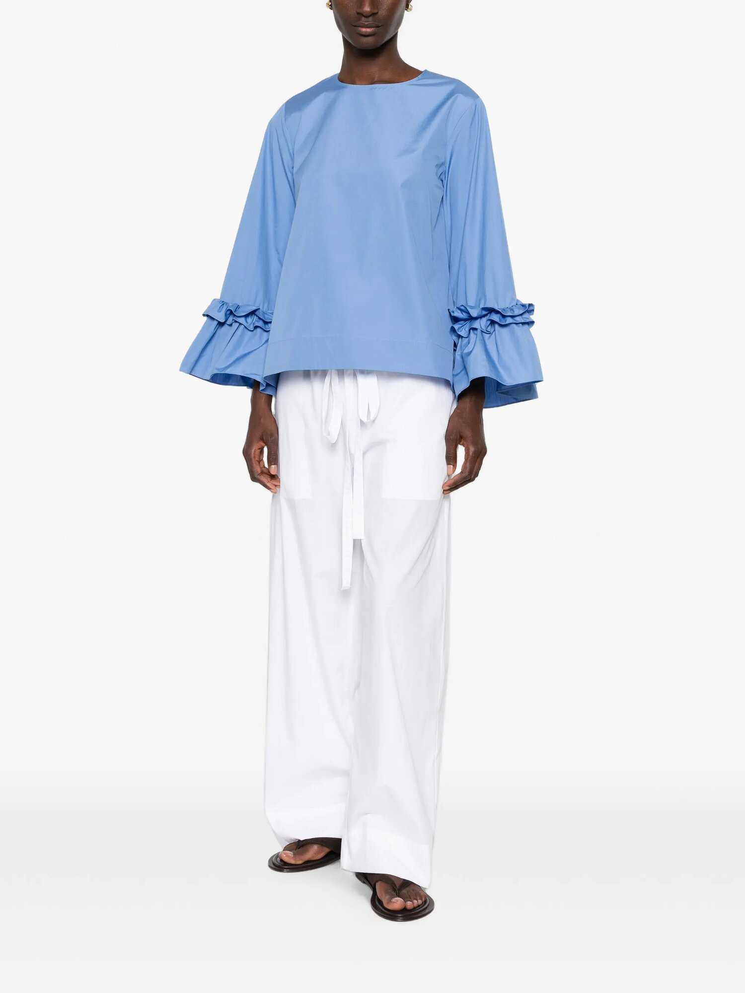 Блуза Max Mara Valzer blouse, размер 42, синий — фото 1