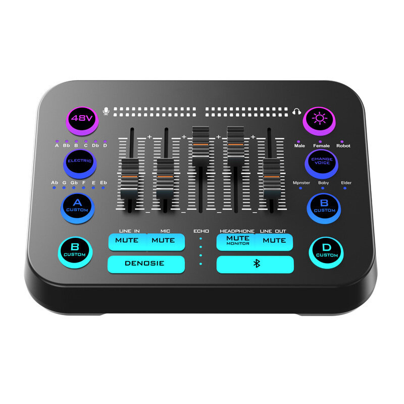 Популярная звуковая карта X1pro live sound card, позволяющая снизить уровень шума при пении на мобильном телефоне и компьютере с помощью набора звуковых карт для записи на заказ 48 В
