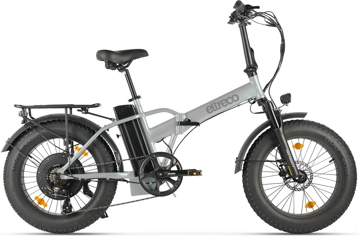 Электровелосипед Eltreco Multiwatt, серебристый