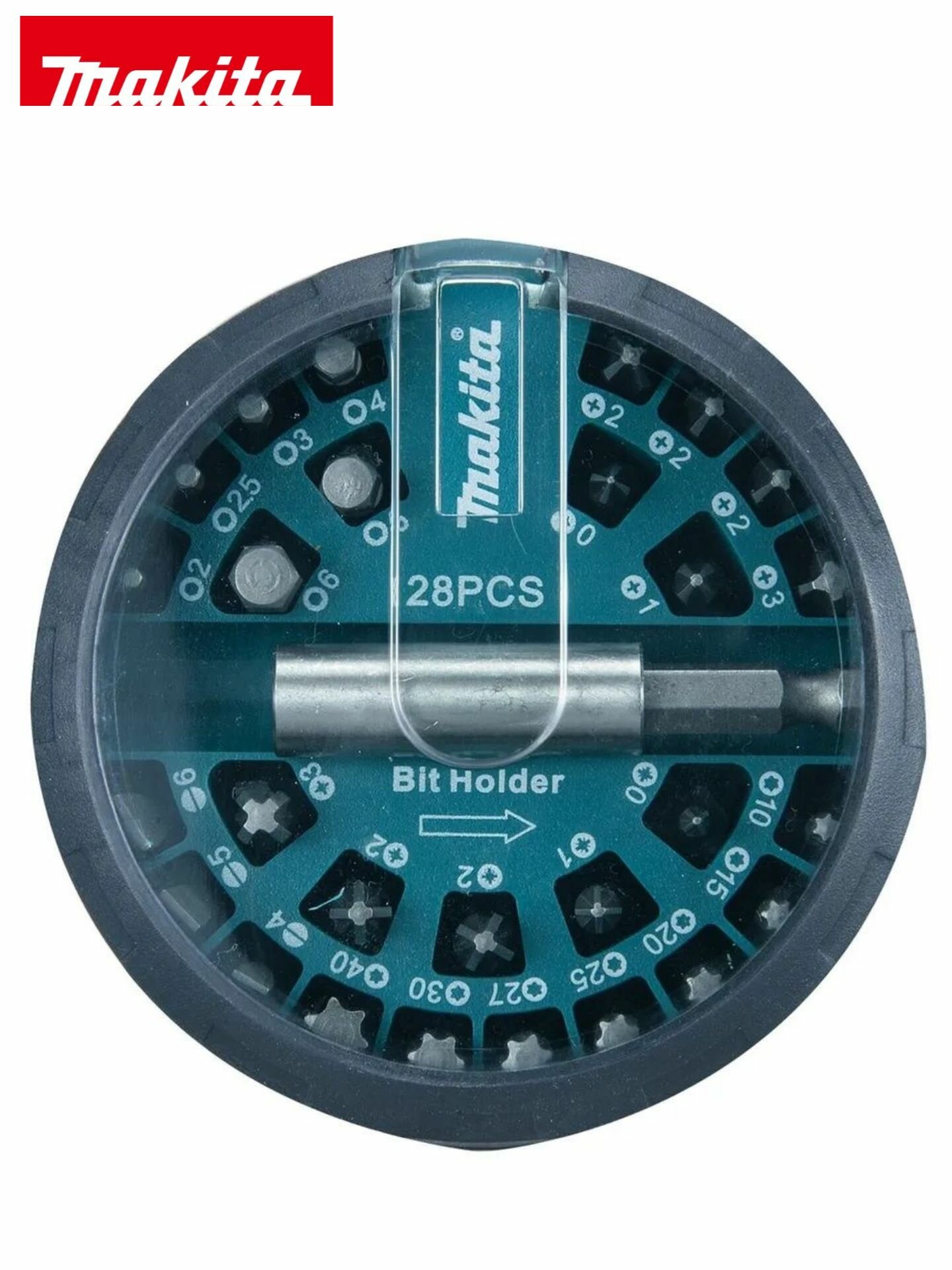 Набор бит Makita B-28911 25 мм с магнитным держателем, 28 шт