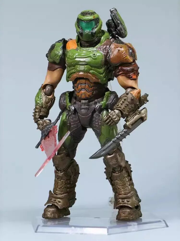 3Д Фигурка подвижная из игры DOOM, Doomguy Думгай Палач Рока