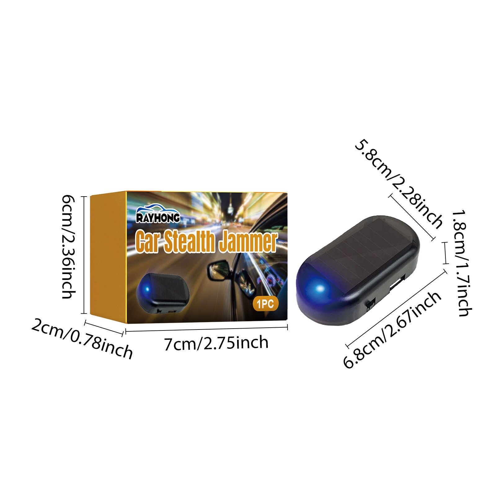 Радиопомехи Car Stealth Sensors, блокирующий сигнал, регулируемый, портативный