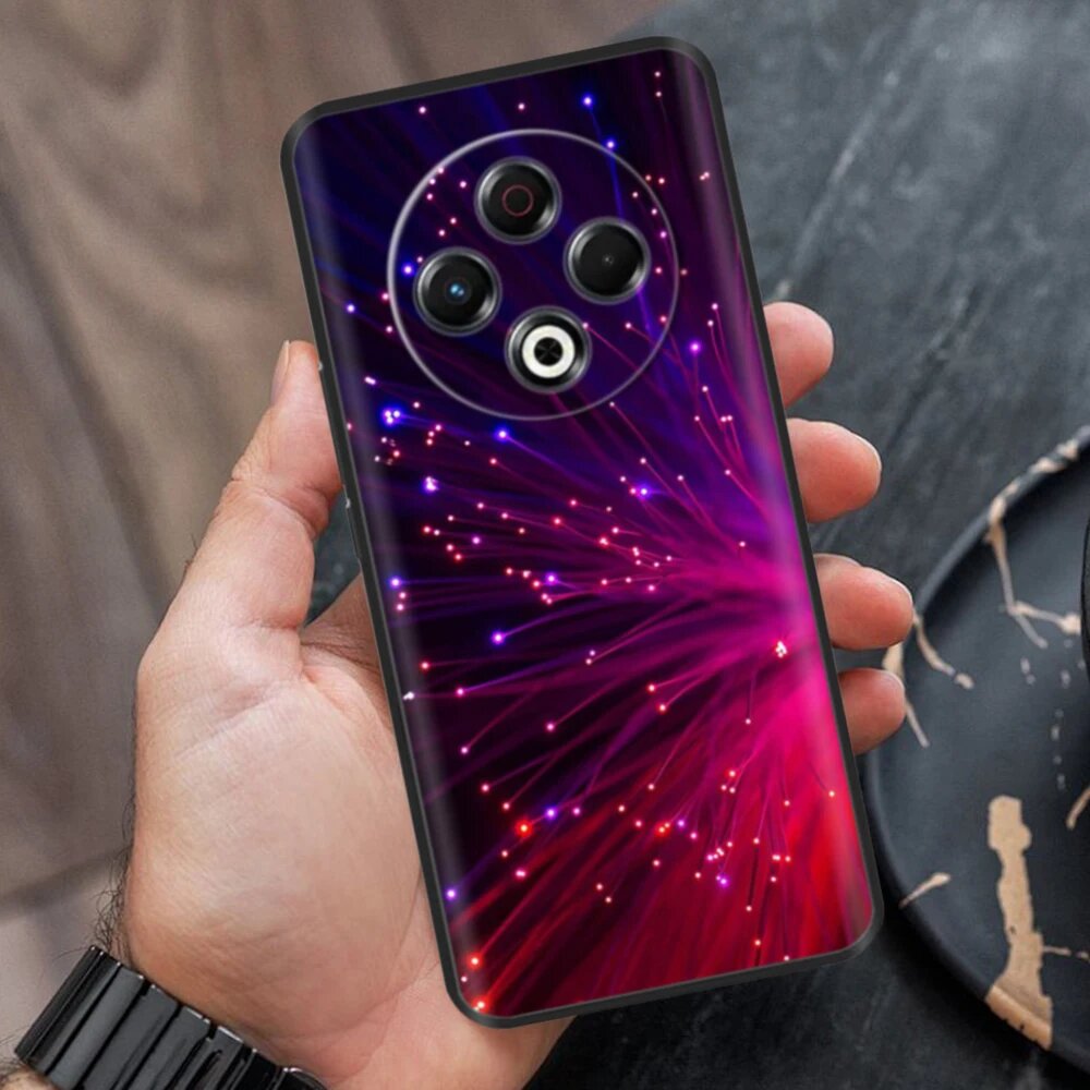 Чехол для Tecno Spark 30 4G KL6, защита камеры с милым котом и собакой, мягкая Фиолетовый, 00263