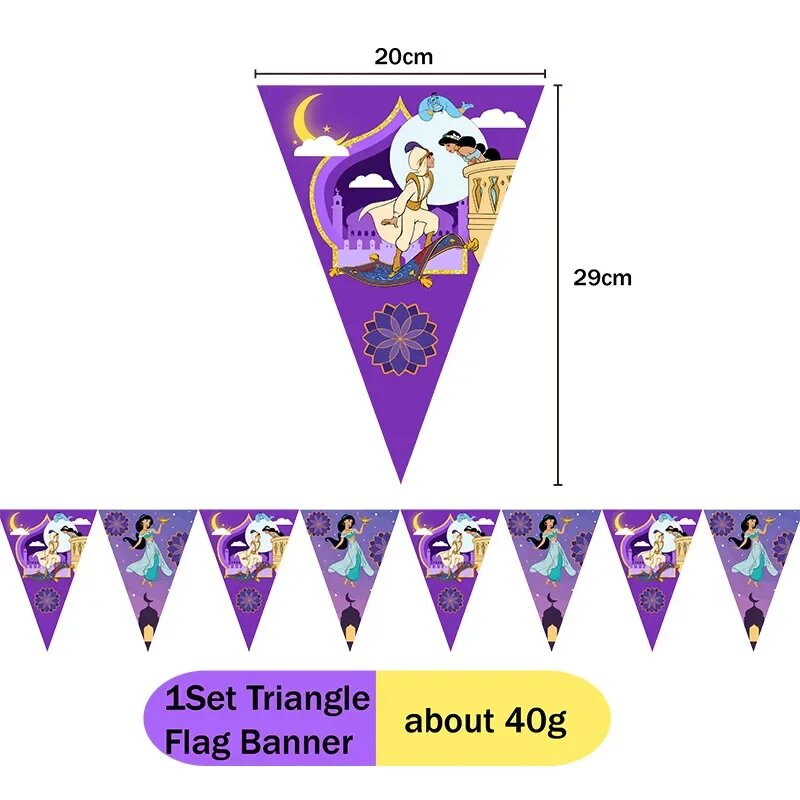 Свадебные украшения для столов Дисней Жасмин Flag 10pcs