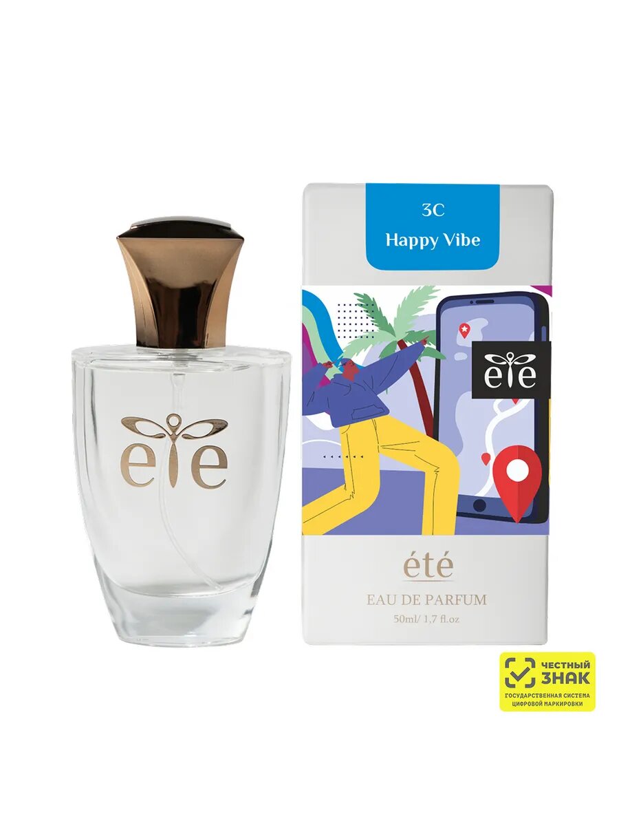 ETE 3C Happy Vibe Парфюмерная вода мужская, 50мл