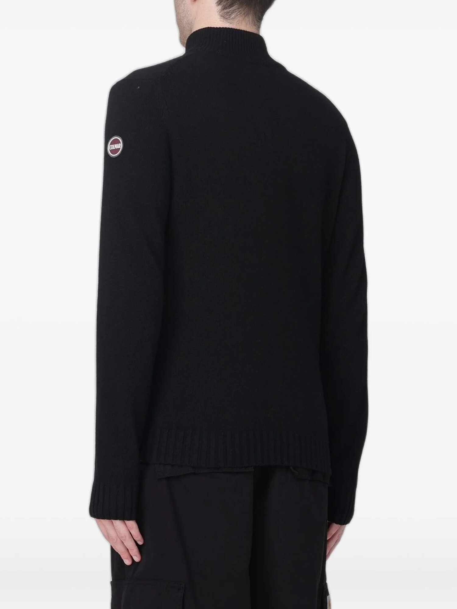 Свитер Colmar Half-zip logo-patch sweater, размер 50 IT, , черный — фото 1