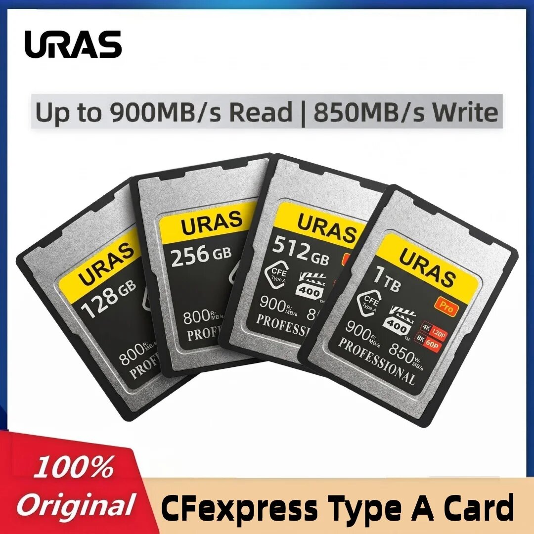 URAS CFexpress Type A карта памяти 1 ТБ, 512 ГБ, 256 ГБ, 128 ГБ 1 ТБ