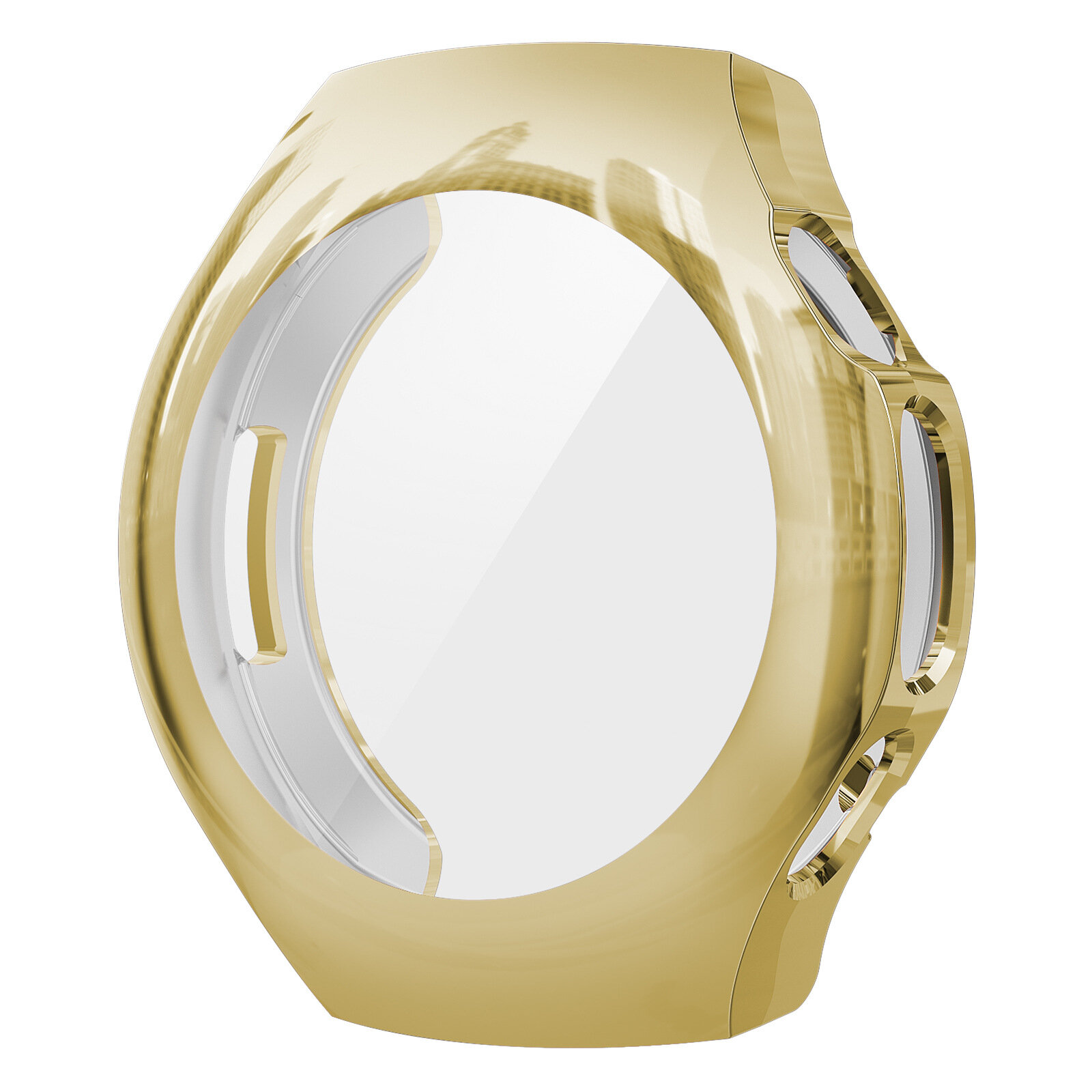 Золотой чехол для Huawei Watch 5 42 мм из ТПУ с полным покрытием и облегченной конструкцией для защиты часов