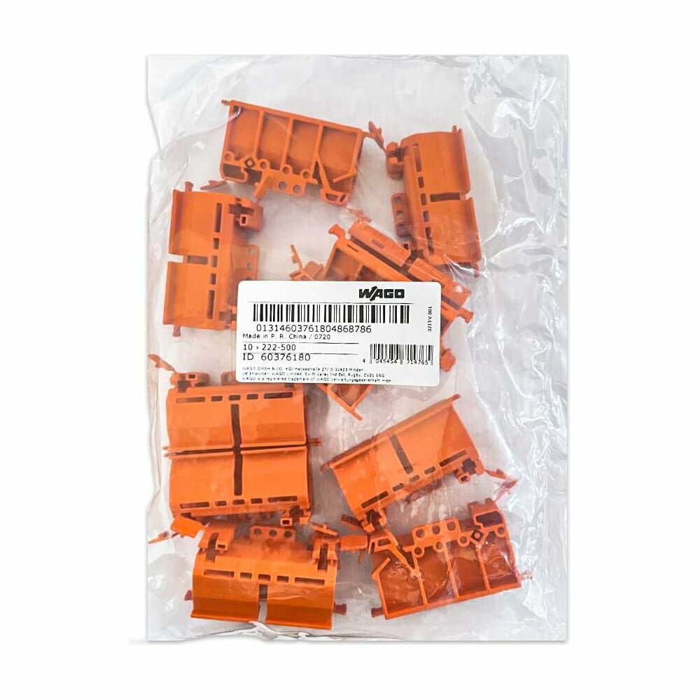 Держатель монтажный на DIN-рейку WAGO (222-500) 10шт. (пакет) 1041580