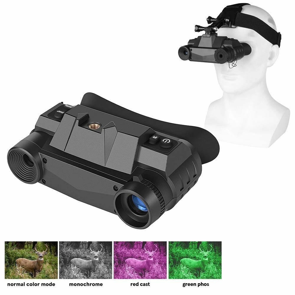 Цифровые очки ночного видения NVG-G1, устанавливаемые на голову, с 7-кратным оптическим сверхшироким полем зрения