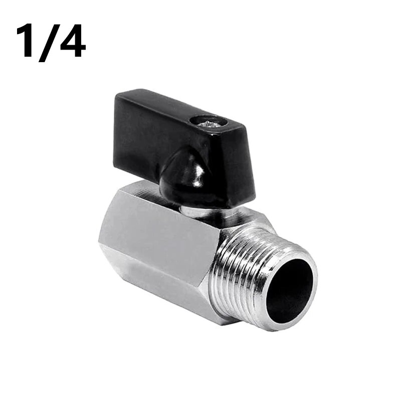 DCNB Мини-шаровой кран латунный 1/4" и 3/8" Burgundy