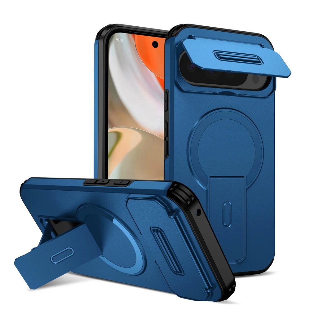 Противоударный магнитный чехол KEYSION для Google Pixel 9 10 Pro Синий, Синий, for Pixel 9 Pro XL