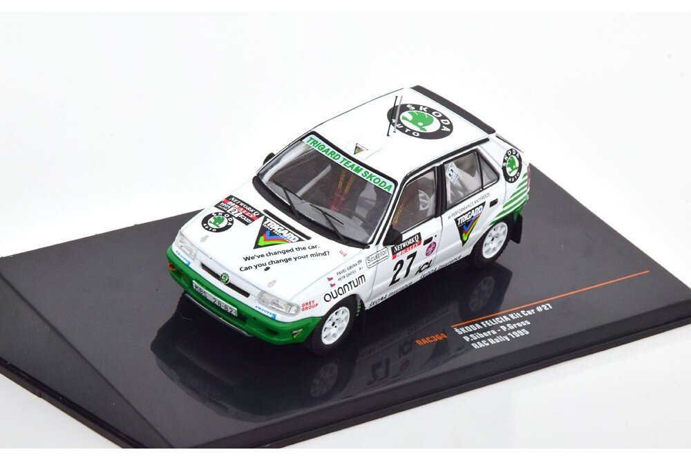 Модель коллекционная IXO Skoda felicia kit car #27 "trigard team skoda" sibera/gros rac rally 1995 / шкода felicia