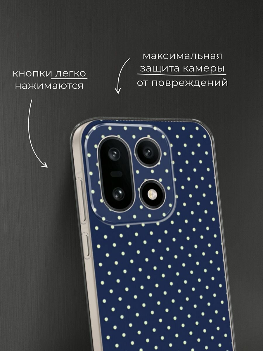 Силиконовый чехол на OnePlus 15 / Ван Плас 15 с принтом Фон с точками — фото 1