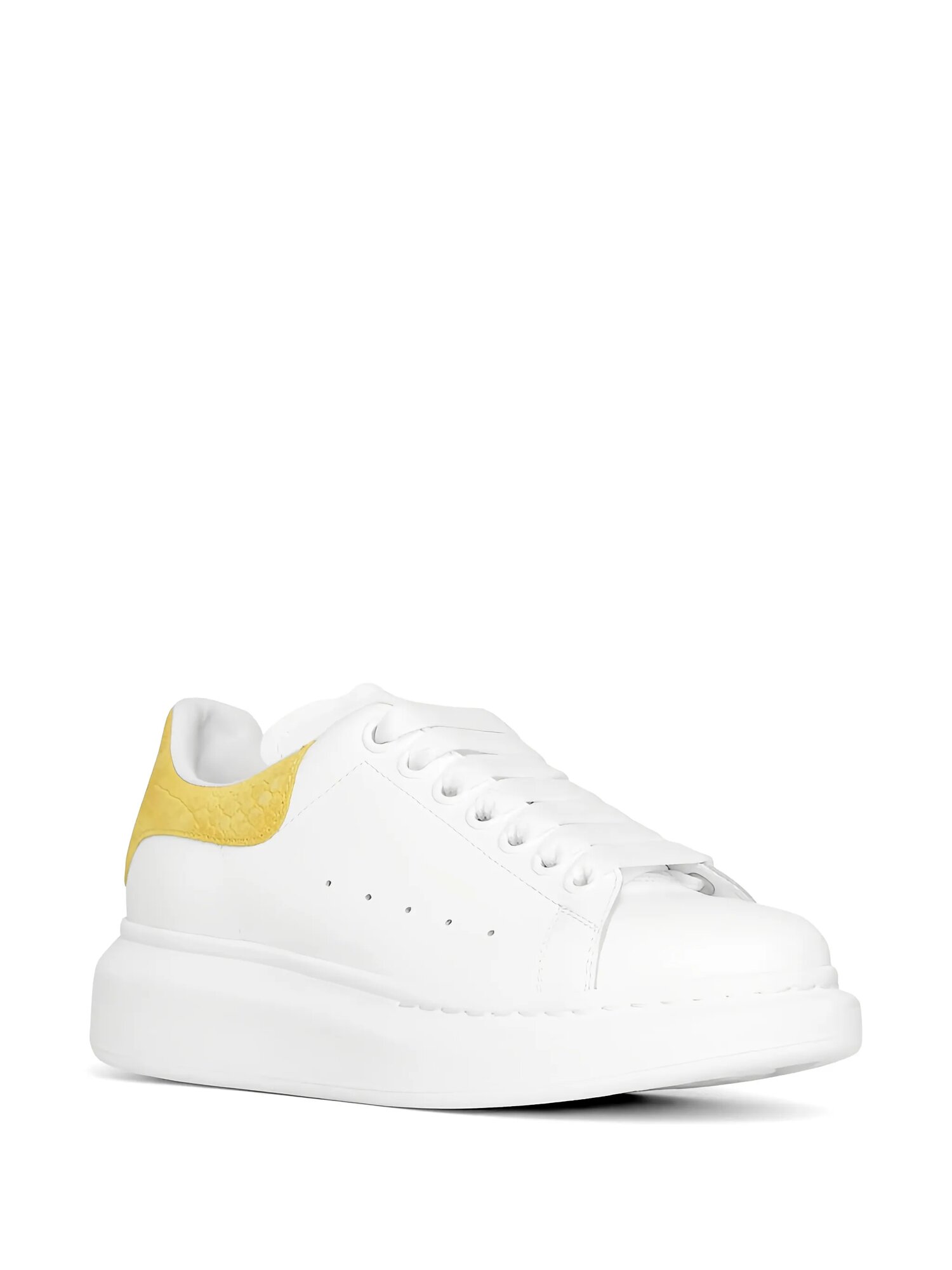 Кроссовки Alexander McQueen Larry Oversized, размер 37,5, бежевый/белый — фото 1
