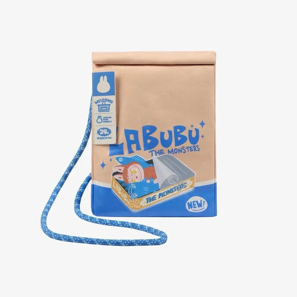 POP MART - Коллекция LABUBU The Monsters Wacky Mart Series Messenger Bag, Подарки, украшения комнат, 1 шт