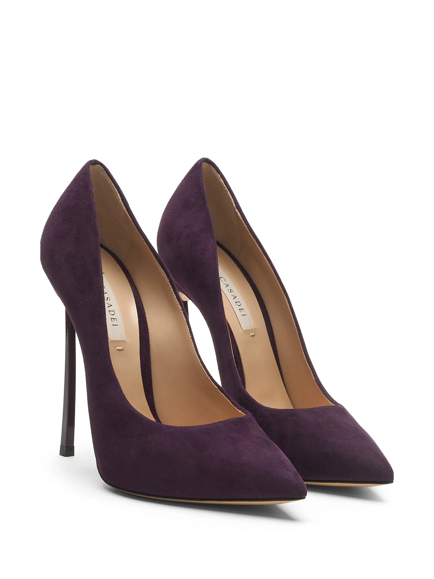 Туфли Casadei Blade suede pumps, размер 38, фиолетовый — фото 1