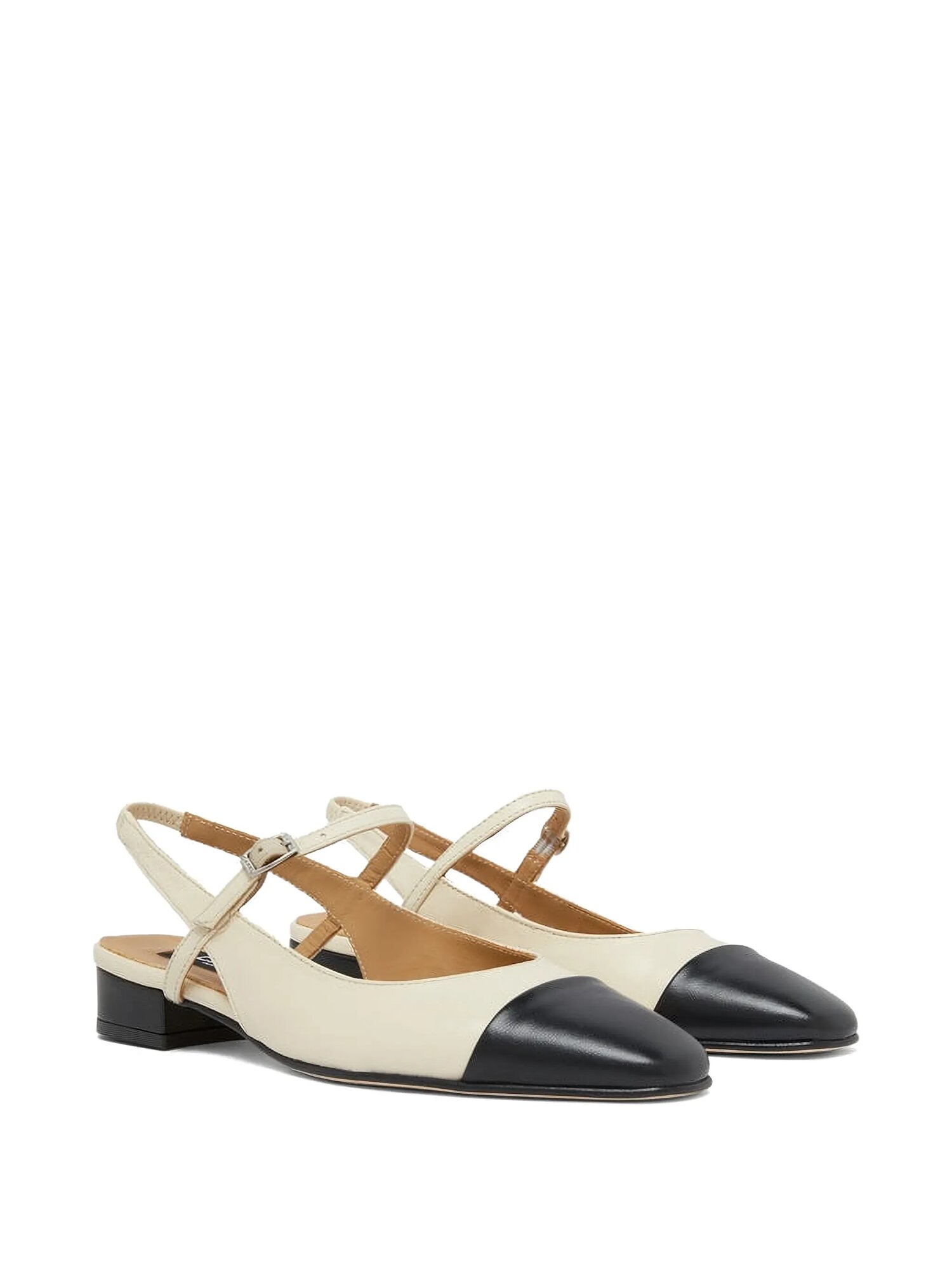 Туфли CAREL Cap-toe slingback flats pumps, размер 36, разноцветный — фото 1