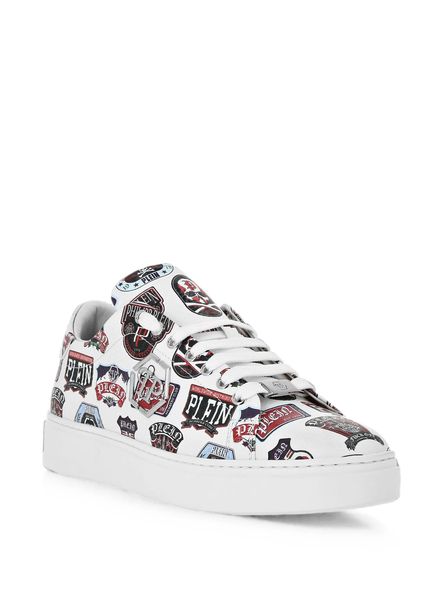 Кроссовки PHILIPP PLEIN Carson Patches, размер 40, бежевый/белый — фото 1