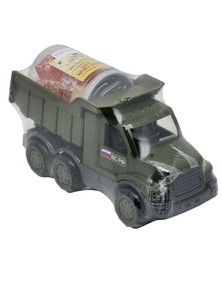 Максик, автомобиль-самосвал военный + Рахат-лукум 125гр