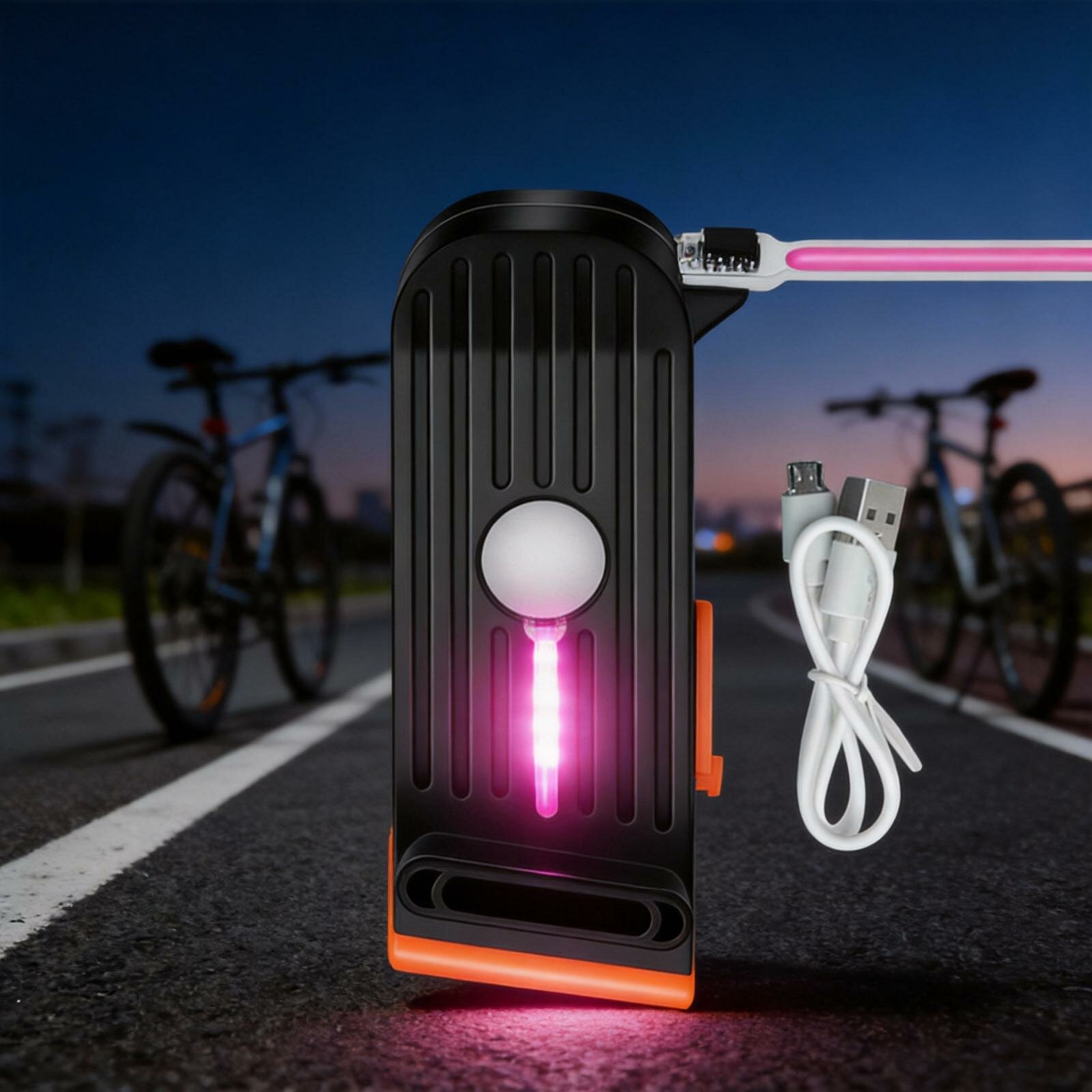 Яркий задний фонарь USB для езды на велосипеде, Перезаряжаемый Фонарь безопасности при езде на велосипеде с водонепроницаемым покрытием