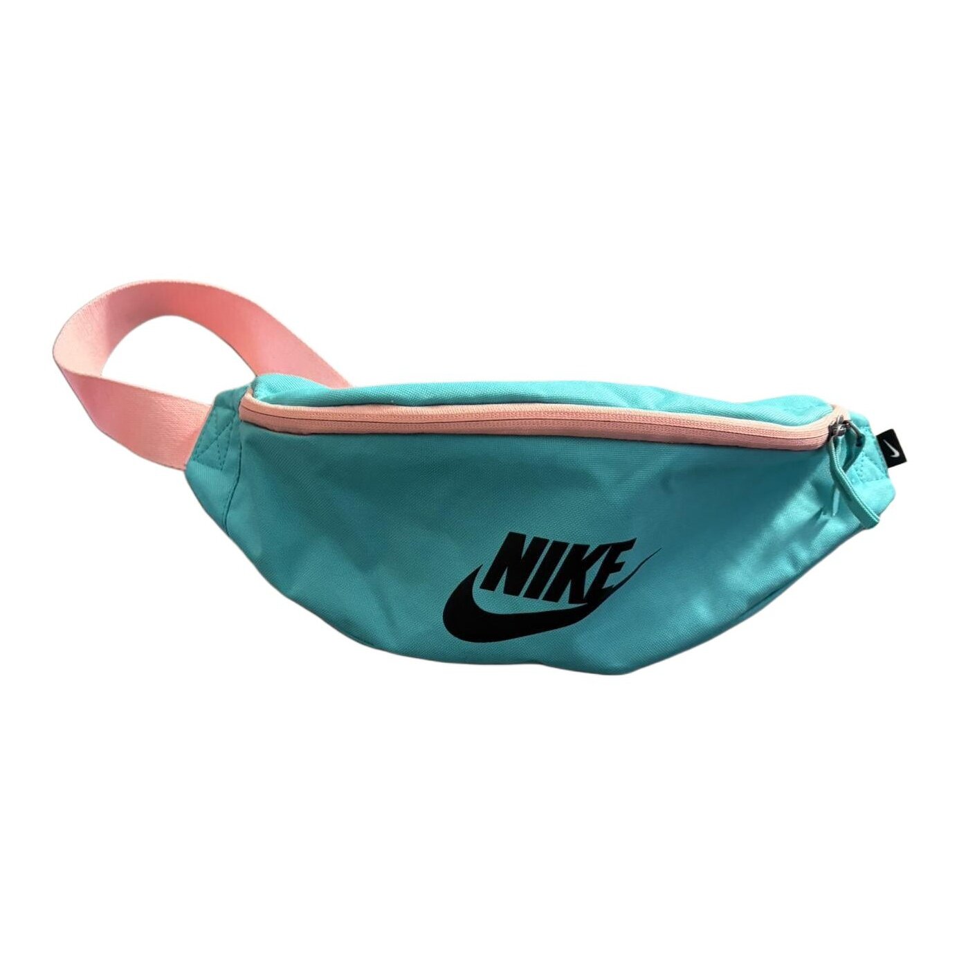 Сумка NIKE, фактура матовая, зеленый/розовый — фото 1