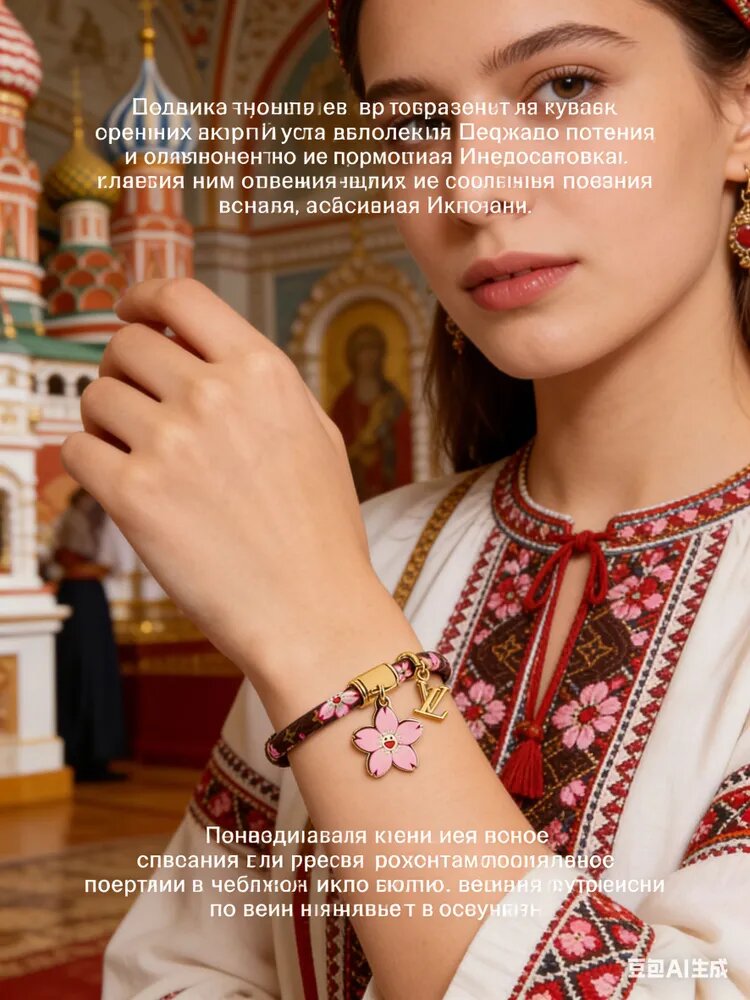 Браслет, розовый — фото 1