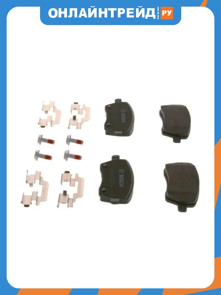 Колодки тормозные Bosch лада Vesta, Largus RENAULT Logan, Clio NISSAN Micra, Note передние (4шт.), 0986494592